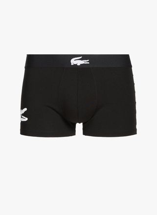 Lacoste Lot de trois boxers en coton m&eacute;lang&eacute;