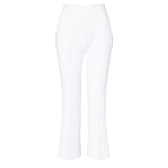 Elisabetta Franchi Femme, Pantalons, Blanc, Taille: 46 FR Pantalon Slim-fit