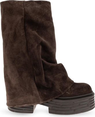 AGL Lignes Platform Bottes &agrave; cheville - Femme - Chaussures - Brun - Taille: 41 EU