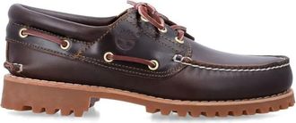 Timberland Loafer - 3-Eye Lug Boat Shoes With Handsewn Leather Craftsm - Gr. 10_5 - in Grau - f&uuml;r Damen