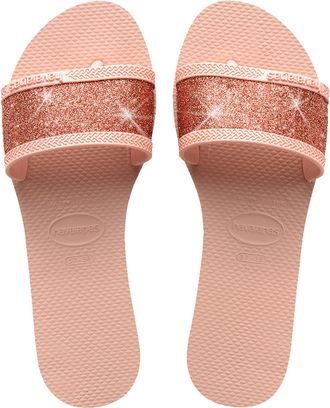 Havaianas You Angra Glitter, Bequeme, stylische, langlebige, breite Strap Glitter Thong Sandalen, f&uuml;r Damen, 39/40 EU