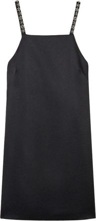 Twinset Femme, Robes, Noir, Taille: 34 FR Courte robe Duchesse avec broderie