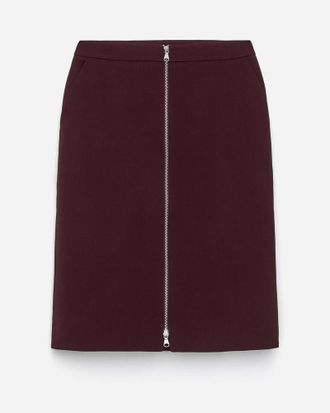 Arket Rock Aus Wollmischung Mit Rei&szlig;verschluss -Rot