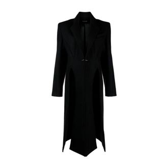 MUGLER Femme, Manteaux, Noir, Taille: 38 FR Mugler Manteaux Black