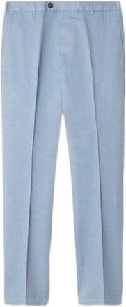 Fa&ccedil;onnable Pantalon droit en coton et lin