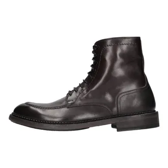 Pantanetti Homme, Chaussures, Bleu, Taille: 40 EU Bottes en cuir tartan