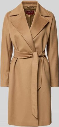Max Mara Wollmantel mit Bindeg&uuml;rtel