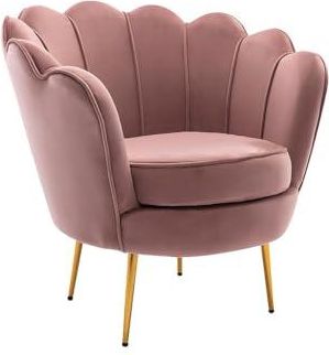 Vente-Unique Pascal MORABITO - Fauteuil Coquillage en Velours Rose Dandelion de Pascal Morabito