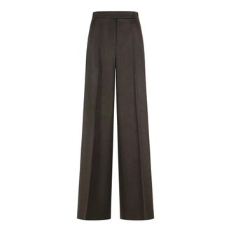 Max Mara Pantalon Large Filato - Femme - Pantalons - Brun - Taille: 36 FR