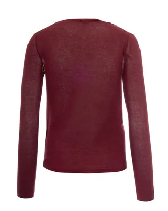 Max Mara Womens Knit Jumper Brick Red Cotton Jumpers Sweater