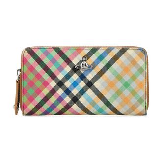 Vivienne Westwood Femme, Accessoires, Multicolore, Taille: ONE Size Portefeuille en toile imprim&eacute;e