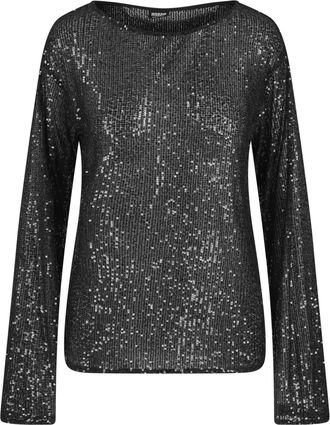 Urban Classics Ladies Sequins Longsleeve Black, XS