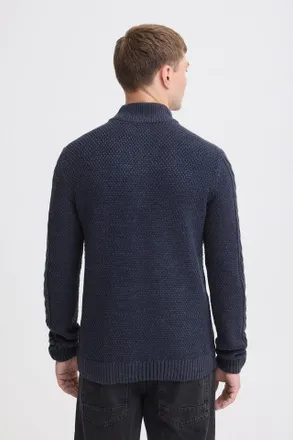 Blend Stehkragenpullover BHBASIM HALF ZIPP Baumwollmischung, regular fit