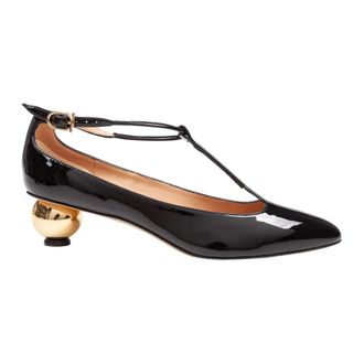 Ferragamo T-Strap Pump - - Shoes - Damen - Schwarzk - 37 EU