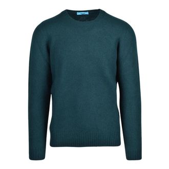 Drumohr Rundhalsstrickware - - Knitwear - Herren - Blau - L