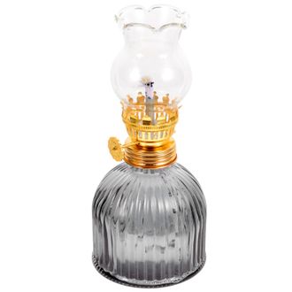 Artibetter Vintage Petroleumlampe Aus Glas Mit Retro Glasst&auml;nder F&uuml;r Innenraumdekoration Und Stimmungsvolle Beleuchtung