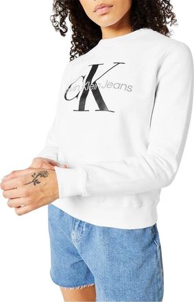 Calvin Klein Sweatshirt f&uuml;r Damen, Lang&auml;rmlig (Leuchtend Wei&szlig;)
