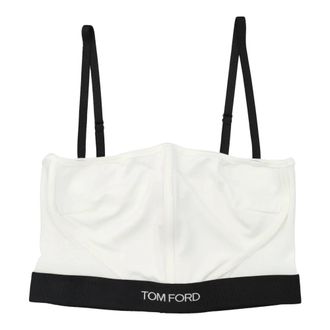 Tom Ford Modal Signature Bra - - Underwear - Damen - Wei&szlig; - M