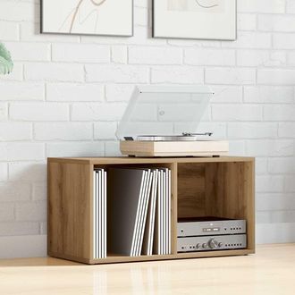 Generic Aufbewahrungsbox, wei&szlig;, 73 X 36 X 36 cm, Stabiler und Stilvoller LP-Schallplatten-Organizer mit 2 F&auml;chern, aus Holzwerkstoff, Einfache Montage und Rei