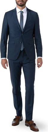 Daniel Hechter Herren Anzug blau meliert