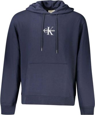 Calvin Klein Homme, Sweatshirts et sweats &agrave; capuche, Bleu, Taille: M Blu Cotton SweaT-shirt