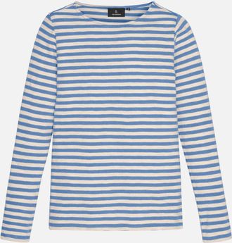 recolution Recolution Damen vegan Longsleeve Iris Stripes Electric Blue