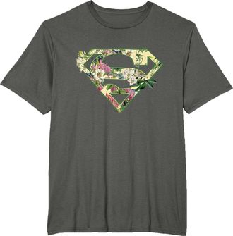 DC Comics Supergirl Floral Shield T-Shirt