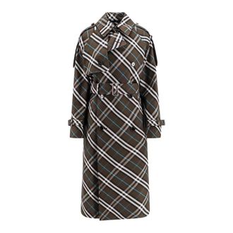 Burberry Single-Breasted Coats - - Coats - Damen - Mehrfarbig - 3XS