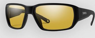Smith Hookset Matte Black Sonnenbrille cp glass plrzd low lt ylw