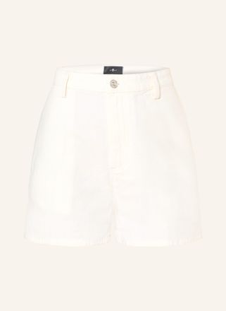 7 For All Mankind Jeansshorts weiss