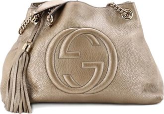 Gucci Soho Chain Strap Leather Medium shoulder bag - Gold