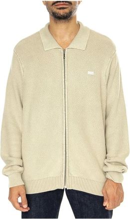 HUF Huf, Homme, Pulls, Beige, Taille: L Cardigan Zip