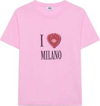 GCDS t-shirt Polly Pocket Milano - Rose
