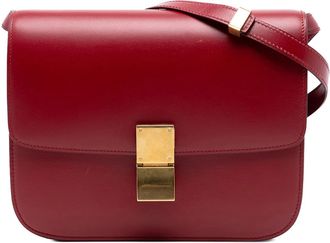 Celine Hobo Bags - Medium Calfskin Classic Box - Gr. unisize - in Rot - f&uuml;r Damen
