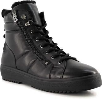 Bogner Herren Boots schwarz Glattleder