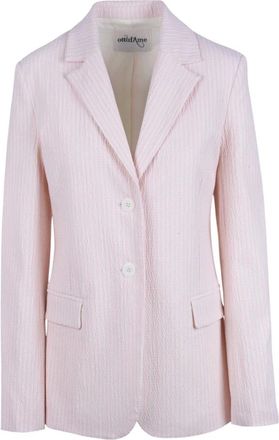 ottod'Ame Femme, Vestes, Rose, Taille: 40 FR Giacca monopetto a righe