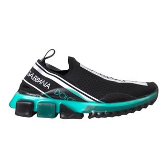 Dolce & Gabbana Schwarz Blau Sorrento Slip On Sneakers - - Shoes - Herren - Schwarzk - 40 1/2 EU