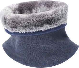 Generic Tour De Cou Homme Sport - Bavoir chaud en coton tricot&eacute; avec lettres dhiver pour Couples, pull pour hommes et femmes (Light Blue, One Size)