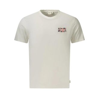 Pepe Jeans London Bianco Baumwoll T-Shirt mit Rundhalsausschnitt - - Tops - Herren - Wei&szlig; - XL