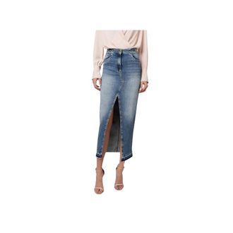 Elisabetta Franchi Damen, R&ouml;cke, Blau, XLGr&ouml;&szlig;e