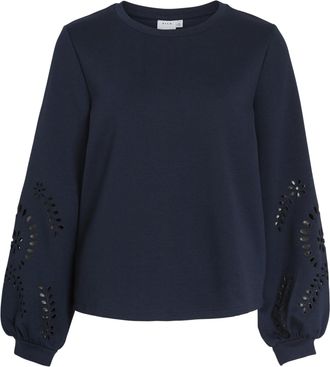 Vila Visandy L/S Detail Sweat Top - Noos