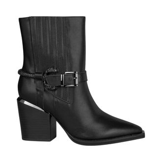 Alma En Pena Lederstiefeletten mit Schnallenverzierung - - Shoes - Damen - Schwarzk - 37 EU