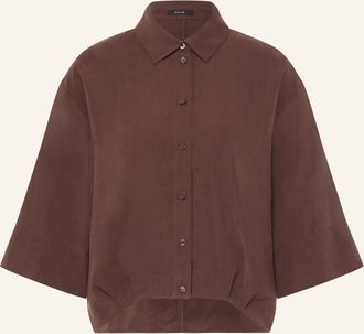 OPUS Blusenshirt Fotori Mit 3/4-Arm braun