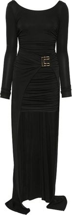Elisabetta Franchi Knielanges Kleid - Schwarz