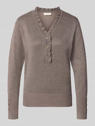 Freequent Regular Fit Pullover mit Woll-Alpaka-Anteil Modell Katie
