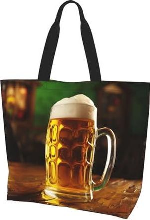 Generic Chope &Agrave; Bi&egrave;re Sac Courses R&eacute;utilisable Sacs De Courses D&eacute;contract&eacute; Sac Fourre-Tout Pour Gym Voyage Travail