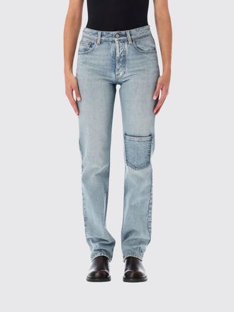 Maison Margiela Gerade geschnittene Jeans aus Baumwoll-Denim mit Logo