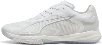 Puma Chaussures de handball Accelerate NITRO SQD 4 Unisexe, Chaussures, Blanc, 35.5