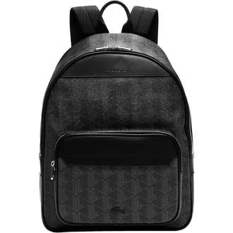 Lacoste The Blend Monogram Backpack - - Bags - Herren - Schwarzk - ONE SIZE