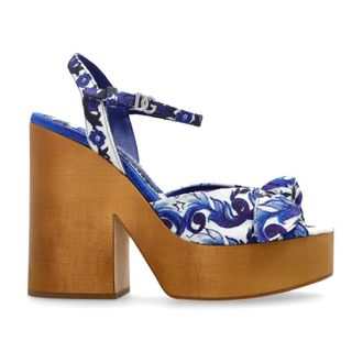 Dolce & Gabbana Plateau-Sandalen - - Shoes - Damen - Blau - 39 EU